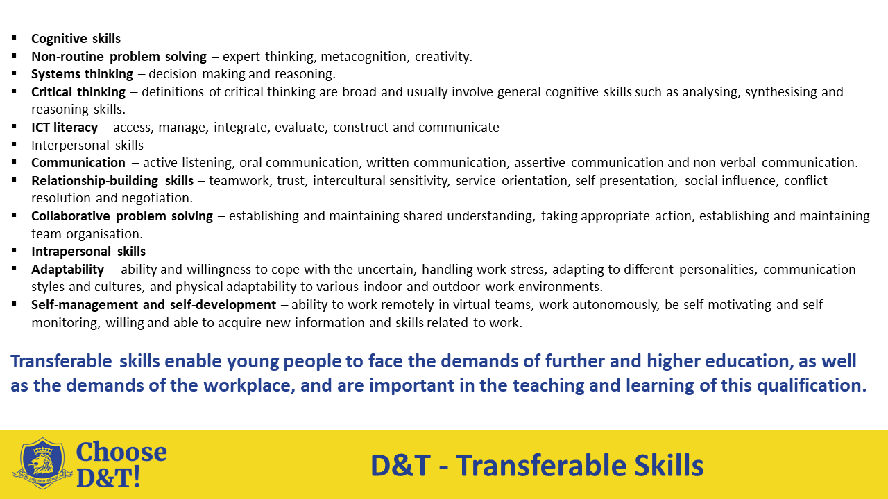 Design & Technology |Careers | D&T Careers